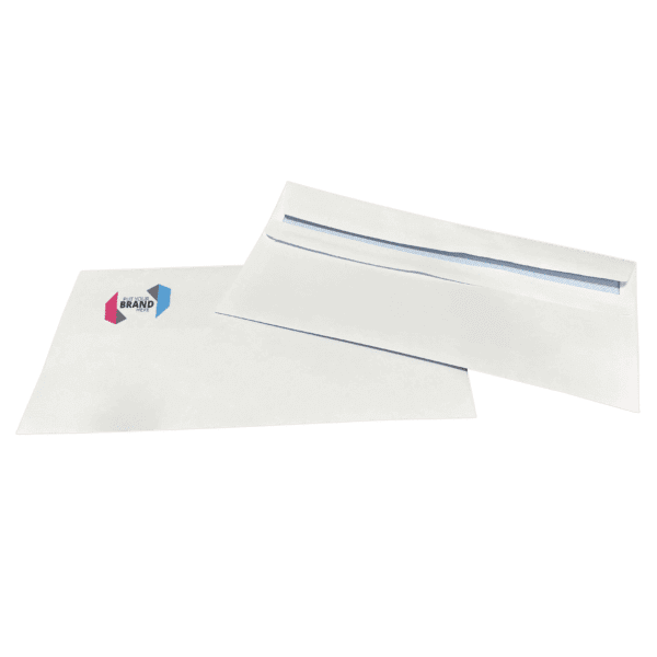 Custom Franking Logo for DL Non Windowed Self Seal Envelopes (110mm x ...